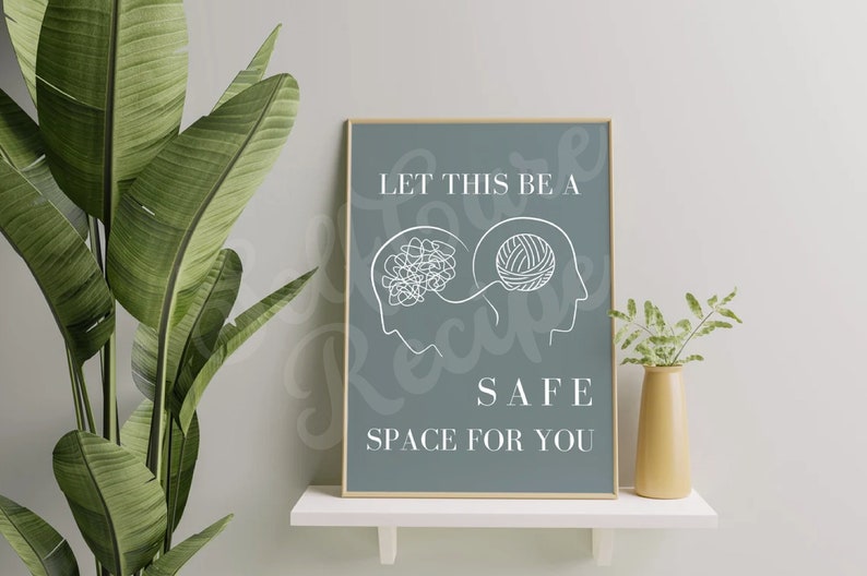 Modern Boho Therapist Office Wall Art Set of 6 Therapy - Etsy