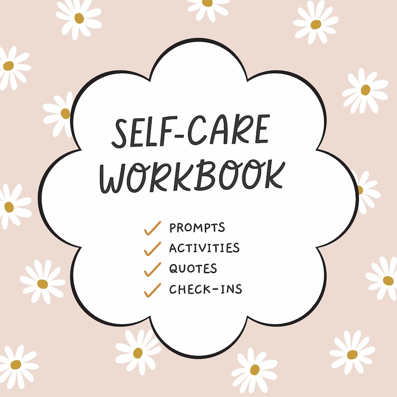 Interactive Self-care Workbook | Anxiety Activities | Journal Prompts ...
