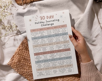 30 Day Journaling Challenge - Boho Journal - Thirty Days - Prompts ...