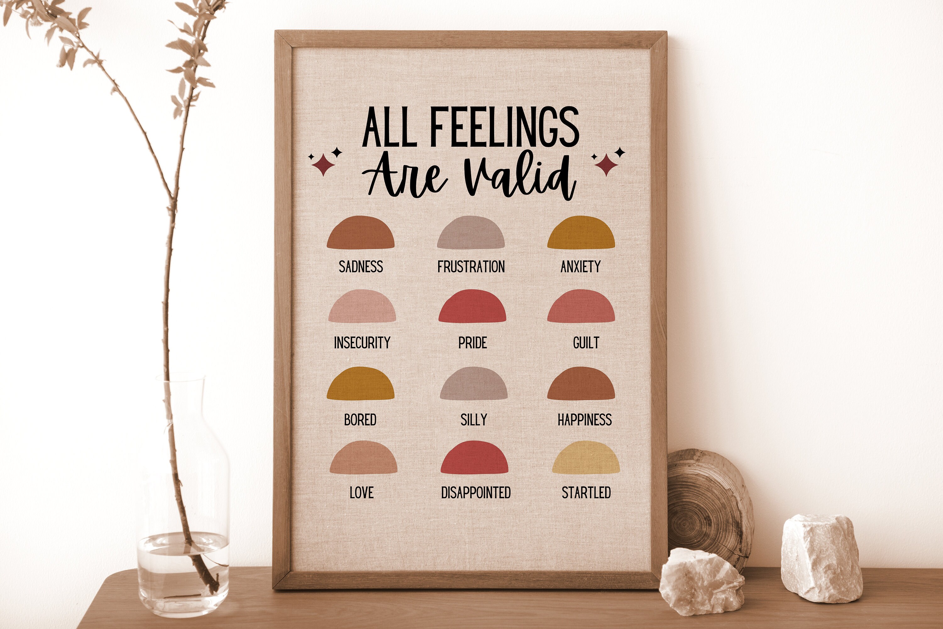 Boho Therapist Office Wall Art Set of 6 Therapy Posters - Etsy Canada