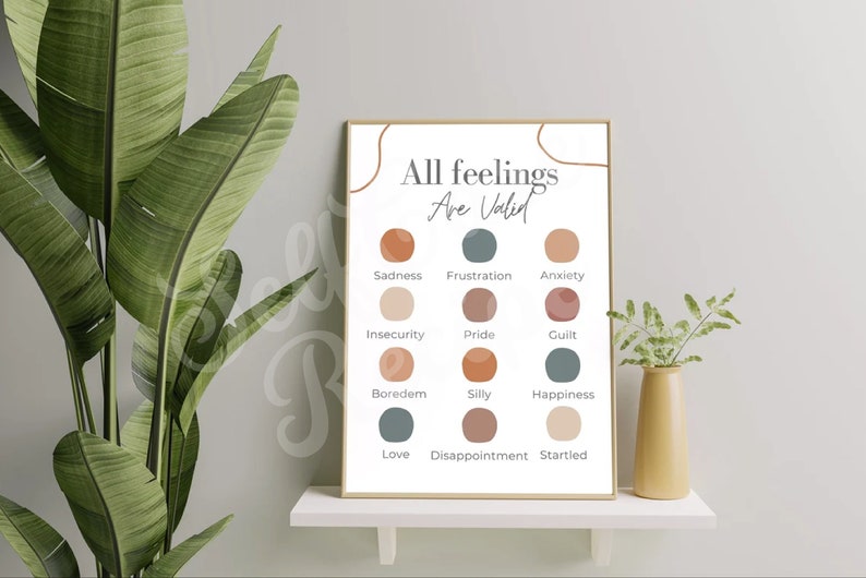 Modern Boho Therapist Office Wall Art Set of 6 Therapy - Etsy