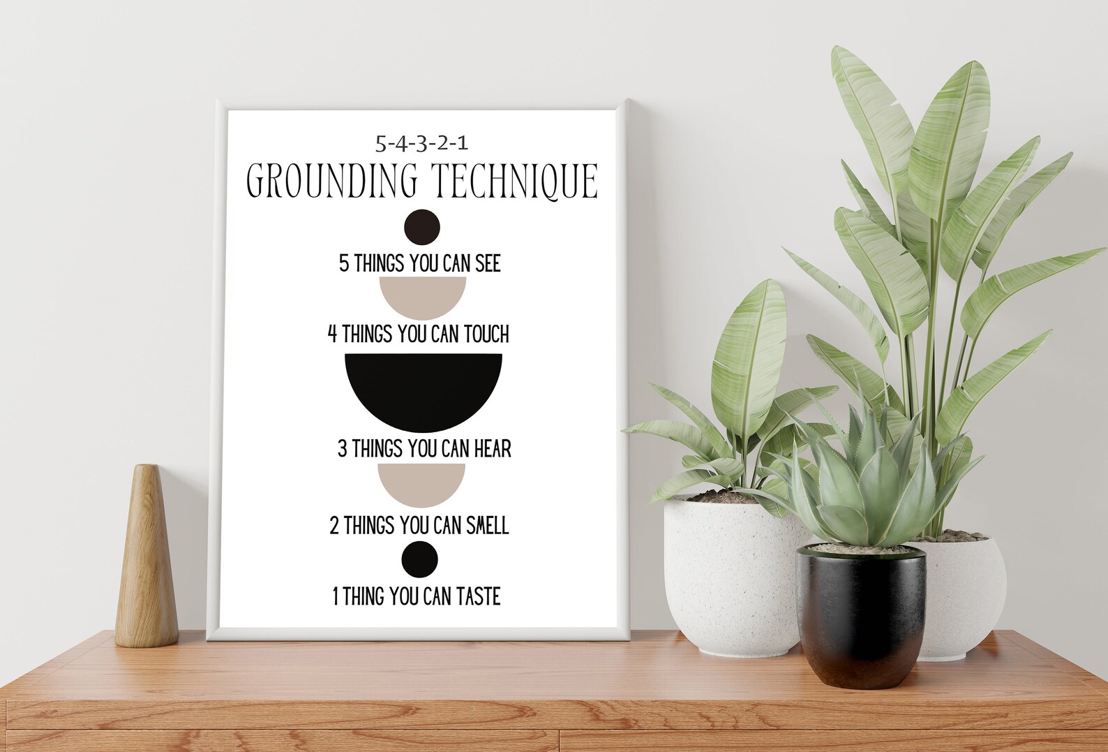 Modern Neutral Therapist Office Wall Art Set of 6 Minimalist - Etsy