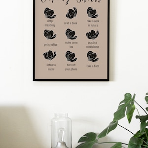 Modern Neutral Therapist Office Wall Art Set of 6 | Minimalist Therapy ...