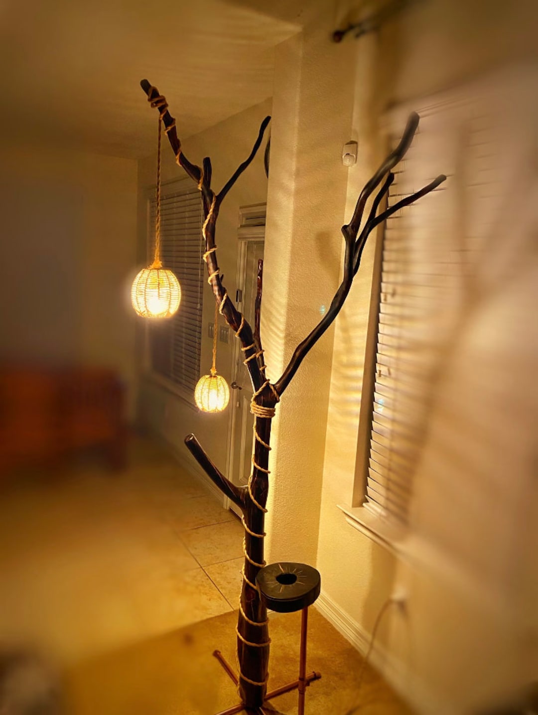 Farm House Tree Lamp - Etsy