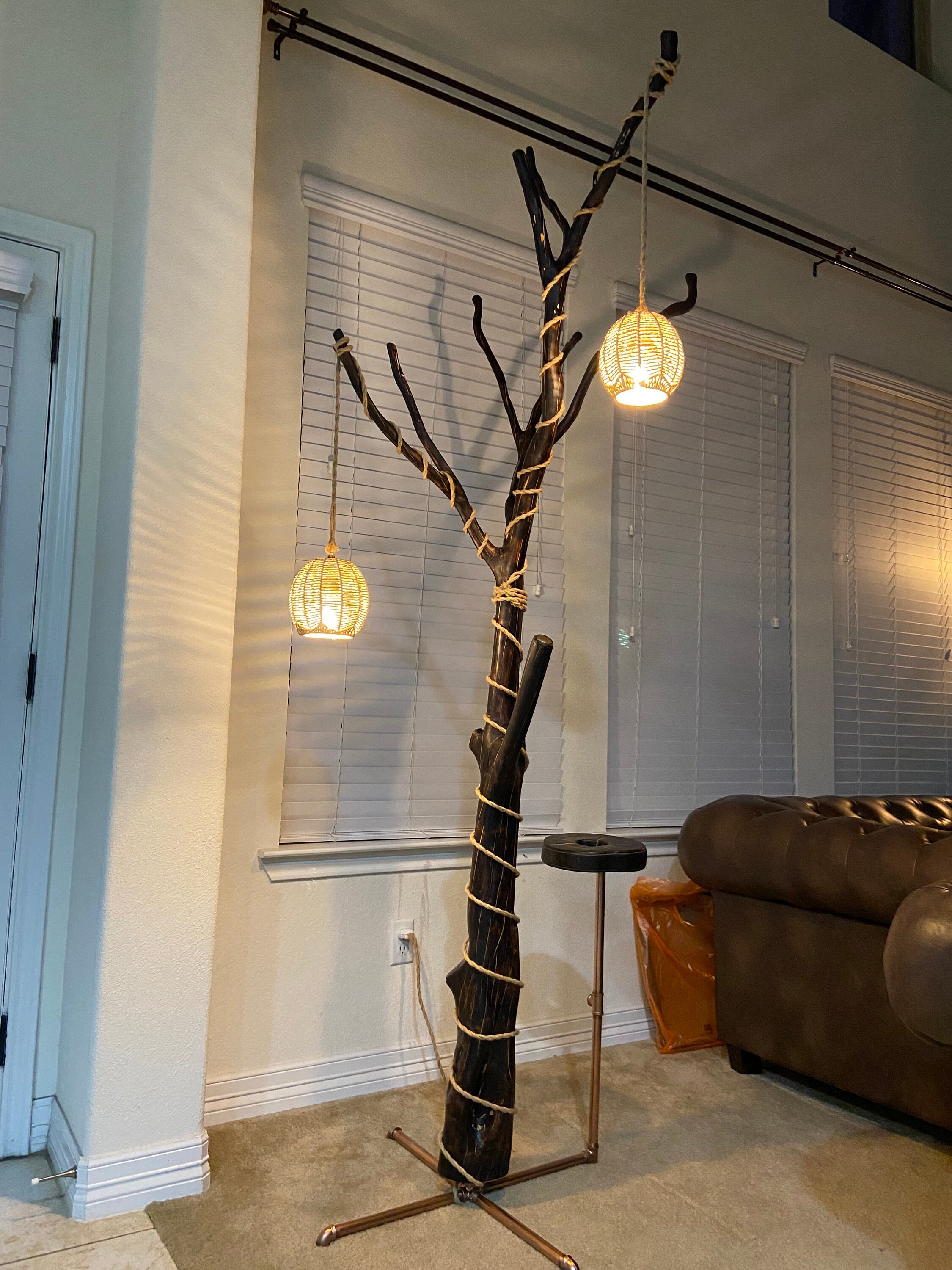 Farm House Tree Lamp - Etsy