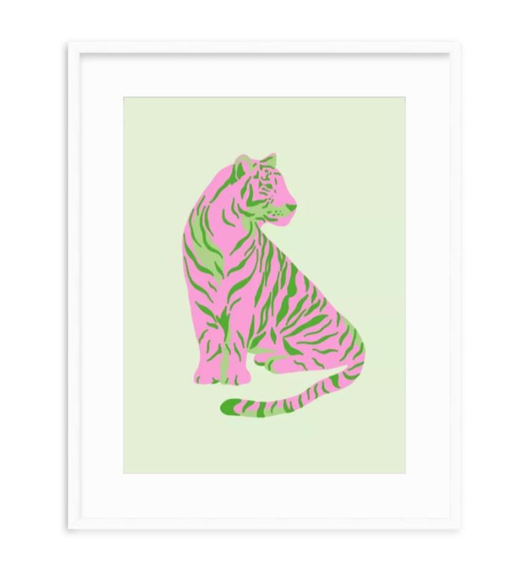 Green Tiger Print Digital Insant Download - Chic, Trendy Wall Decor for ...