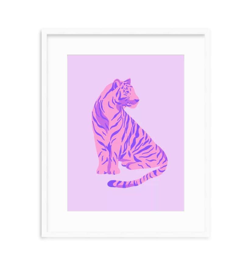 Purple Tiger Digital Insant Download - Chic, Trendy Wall Decor for ...
