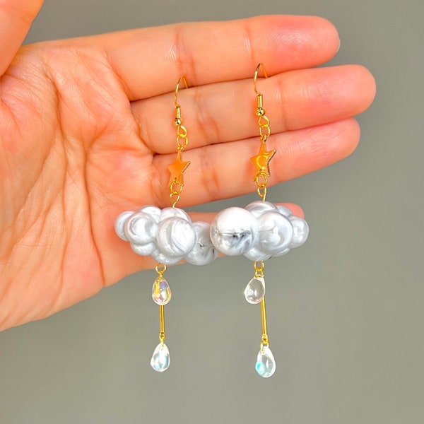 Cloud Earrings - Etsy