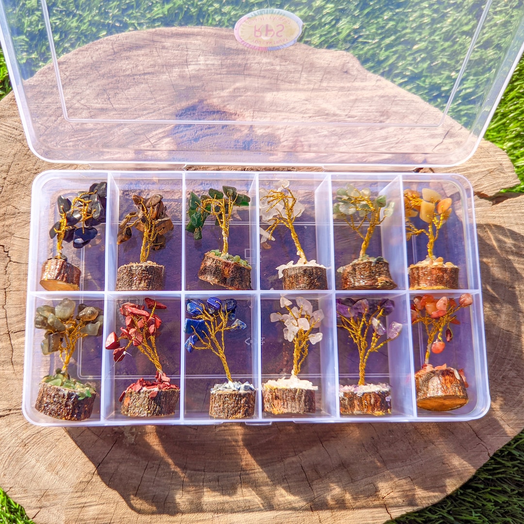 Gift Tree of Life, Natural Crystal Chip Tree of Life Jewelry Box, 12 ...