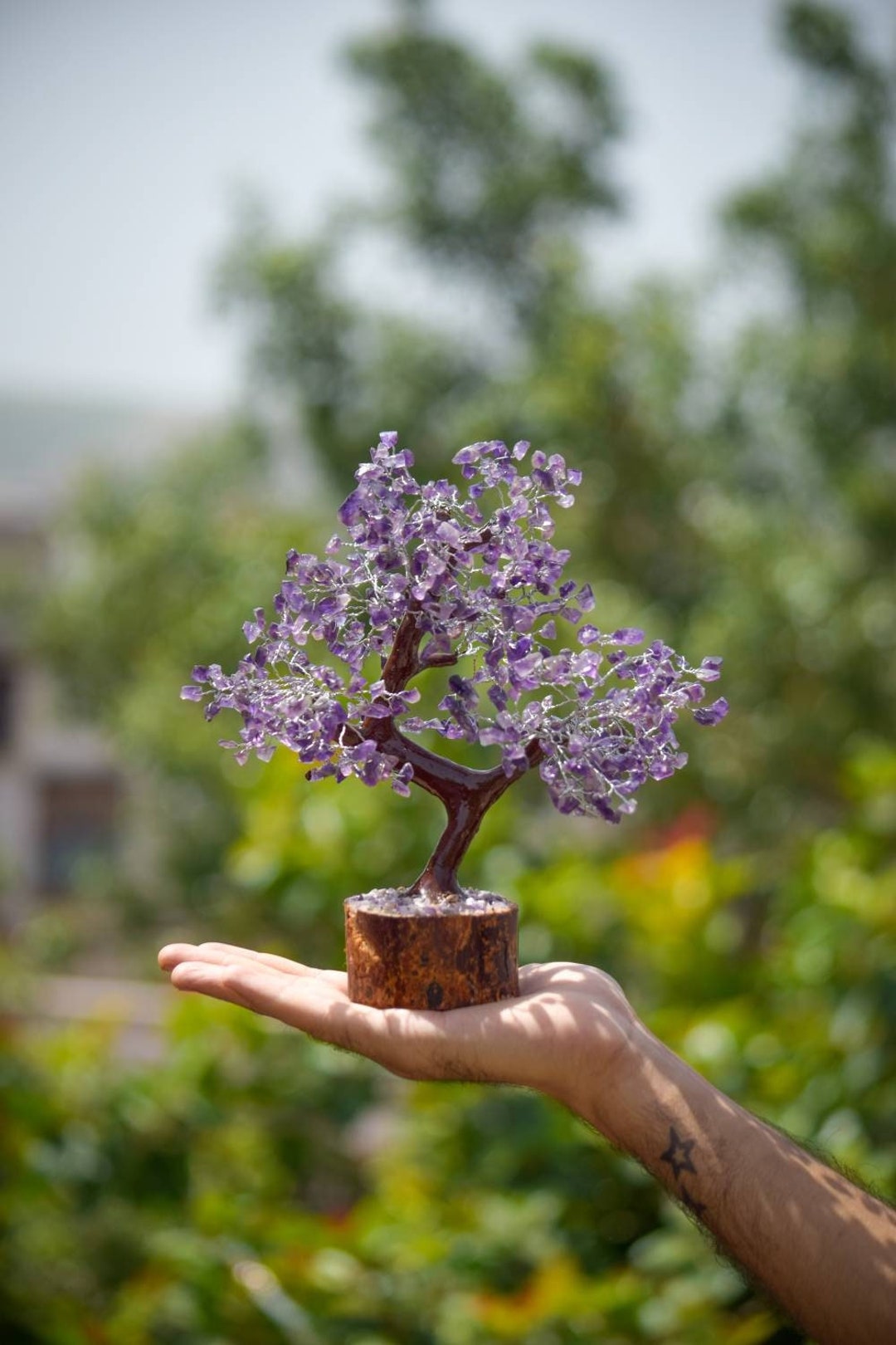 Amethyst Tree - Large Crystal Tree for Feng Shui Decor, Spiritual Gift ...