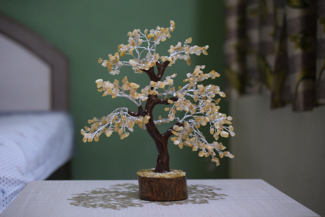 Natural Citrine Tree | Chakra Crystal Tree for Prosperity, Home Decor ...