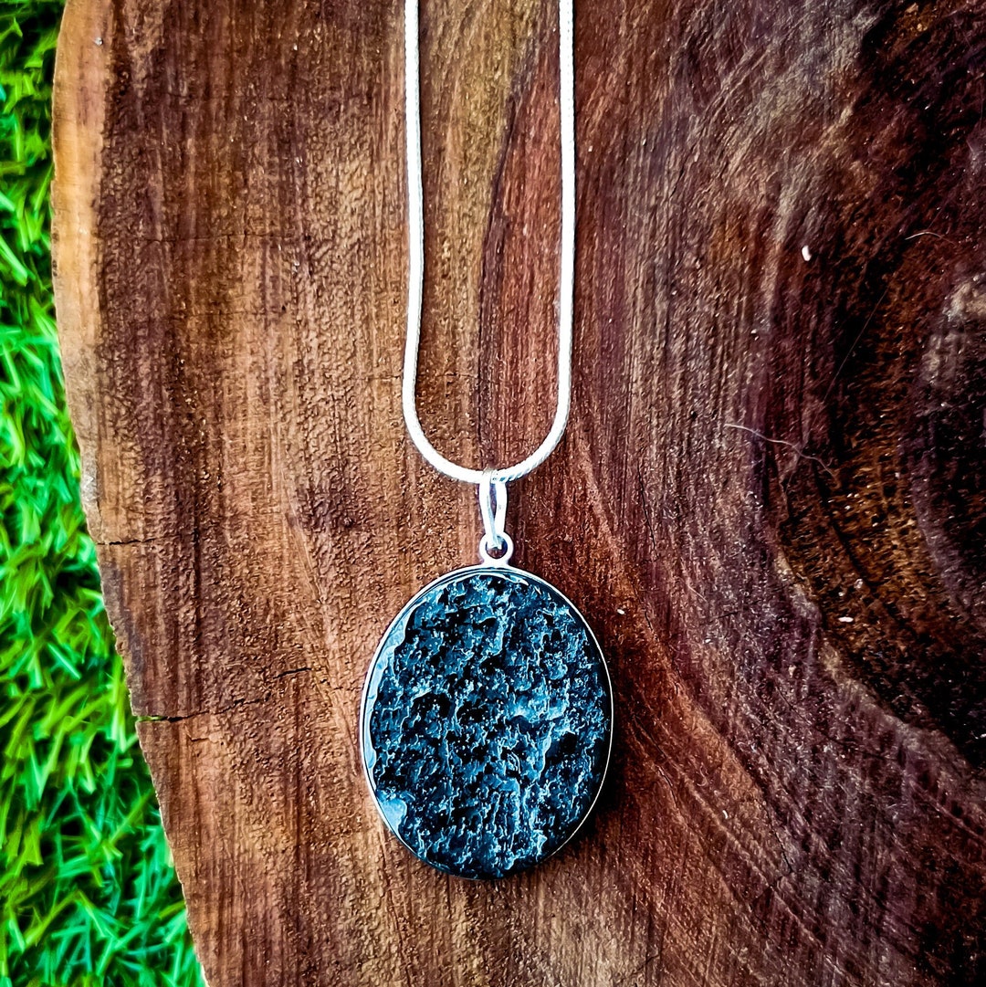 Black Tourmaline Rough Pendant: Handmade Protecting Necklace, 25-30mm ...