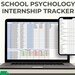 School Psychology Internship Job Tracker Spreadsheet Teacher Practicum ...