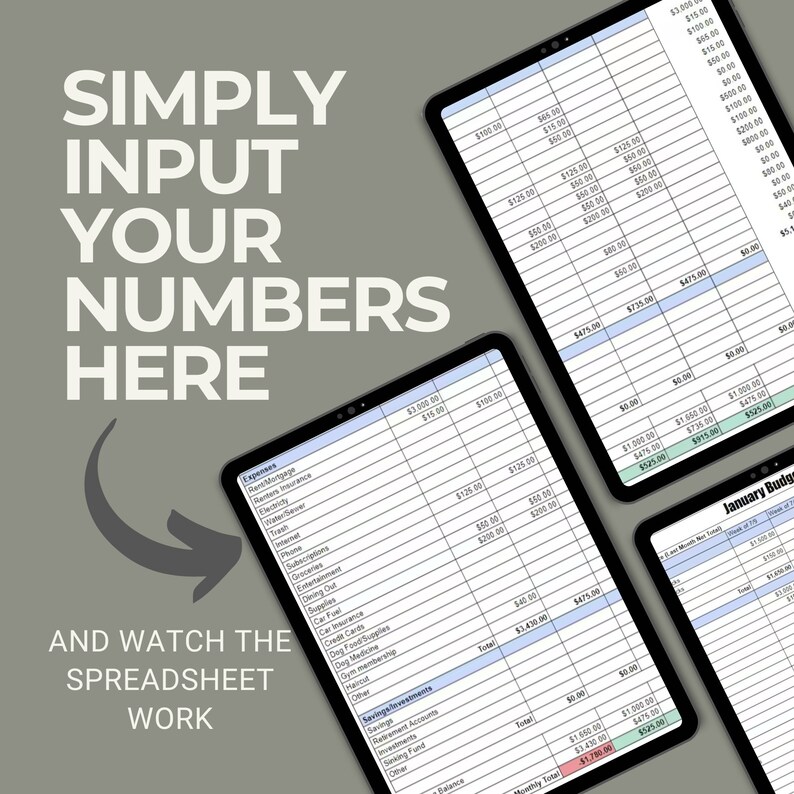 Annual Budget Planner Spreadsheet Excel Monthly Budget Google Sheet ...
