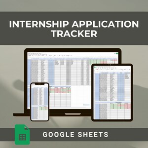 School Psychology Internship Job Tracker Spreadsheet Teacher Practicum ...