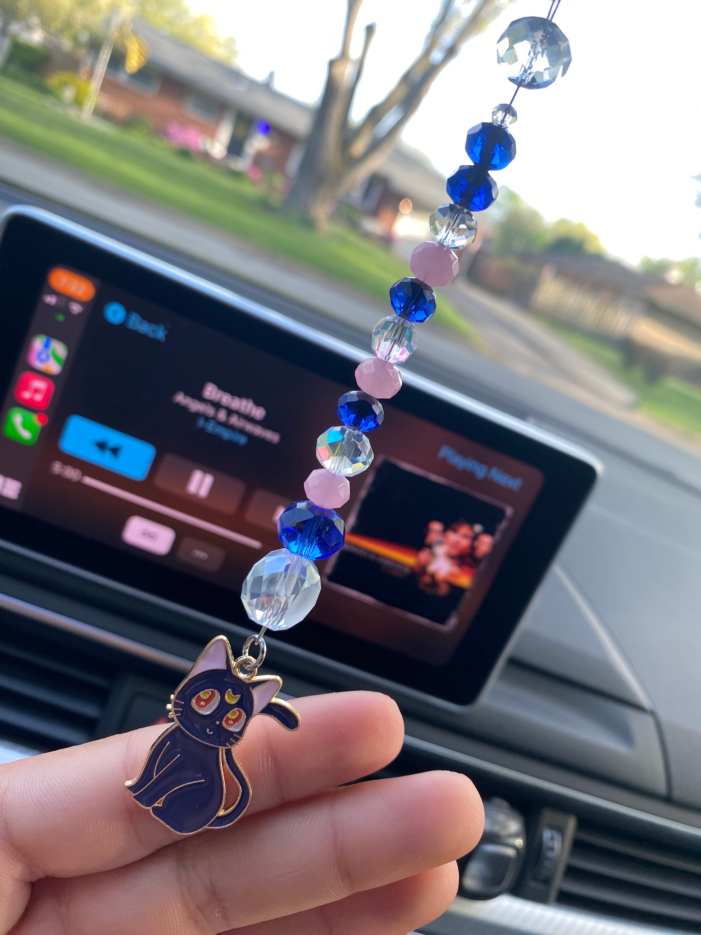 Sailor Moon Cat Anime Themed Car Charm | Anime Car Charm | Rearview ...