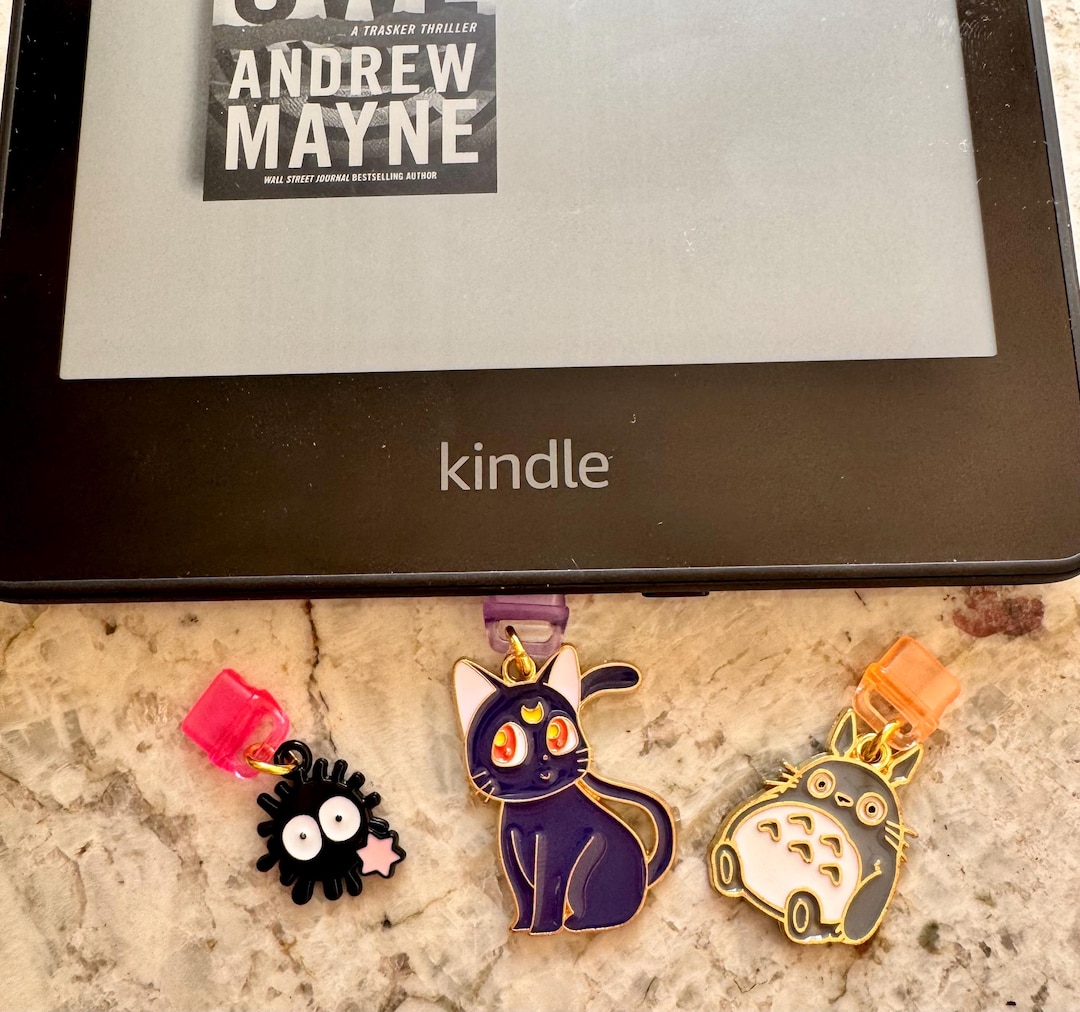 Anime Kindle Charms | USB C Charms | iPhone Charms | Kindle Accessory ...