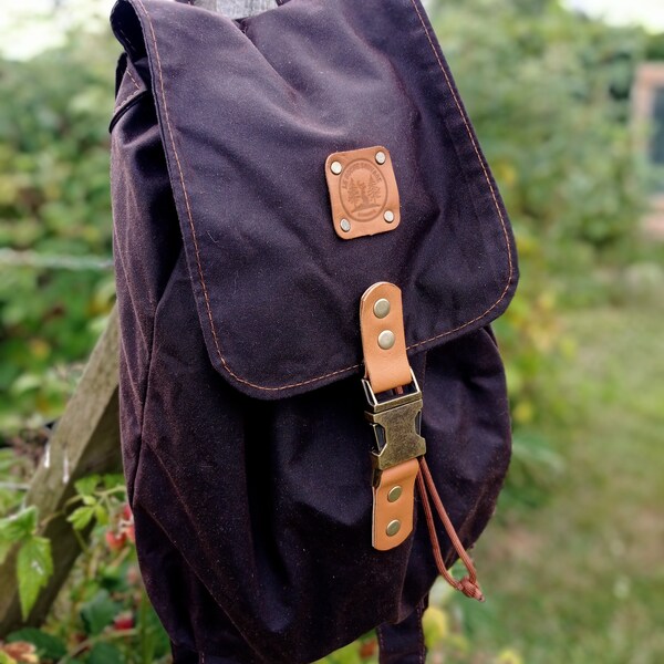 Waxed Canvas Daypack - Etsy