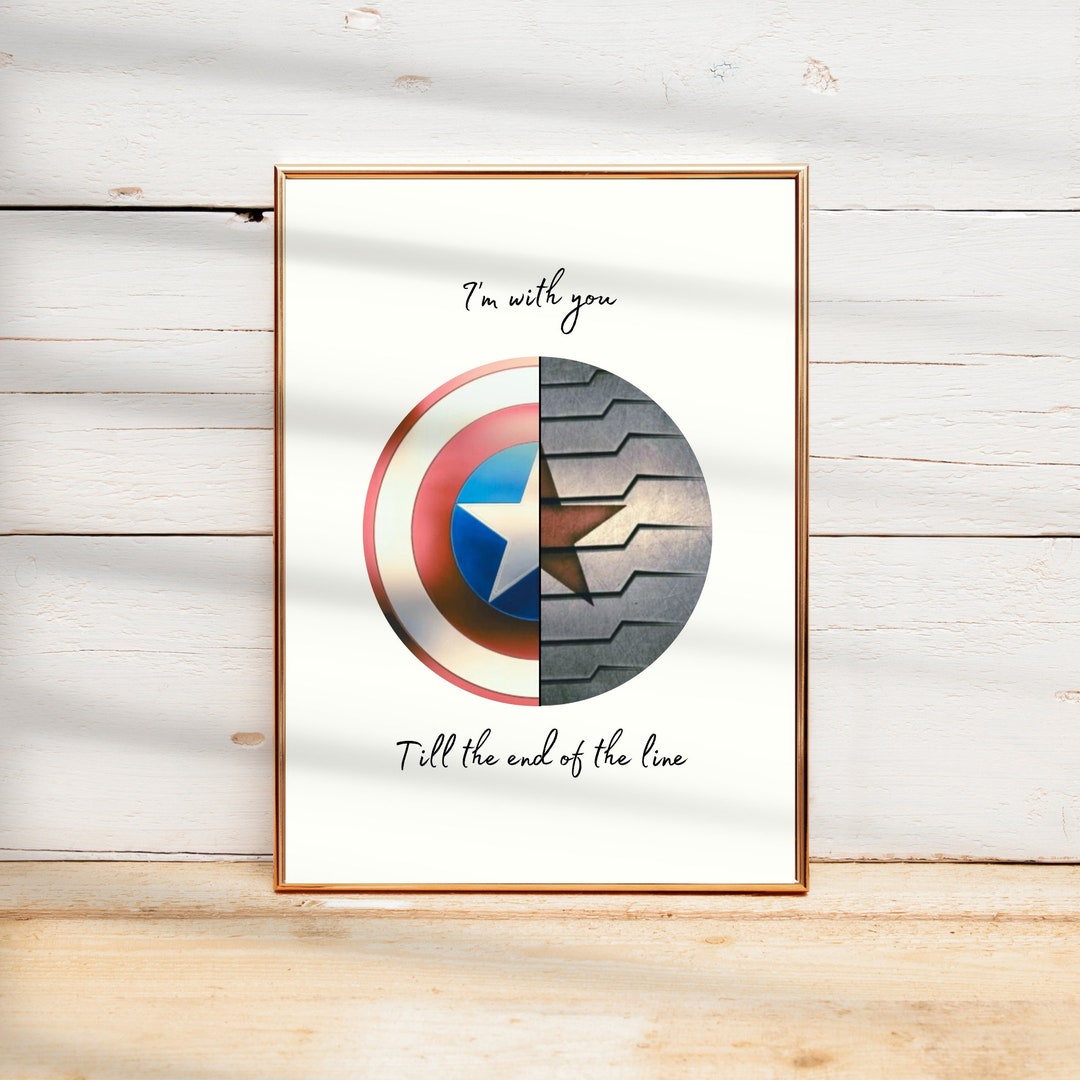 Winter Soldier / Captain America Shield Steve and Bucky Shield ...