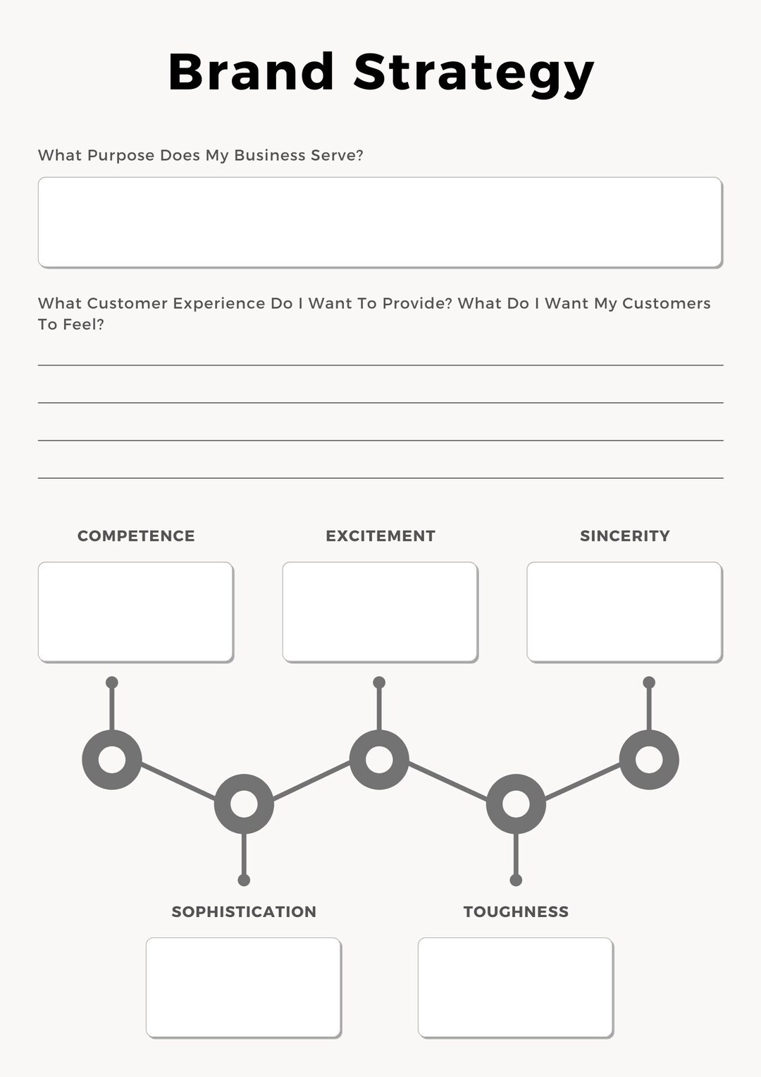 Printable Brand Strategy Workbook Business Guide - Etsy