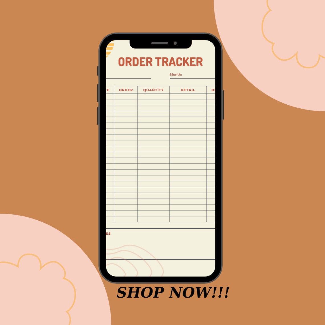 Order Tracker Printable - Etsy