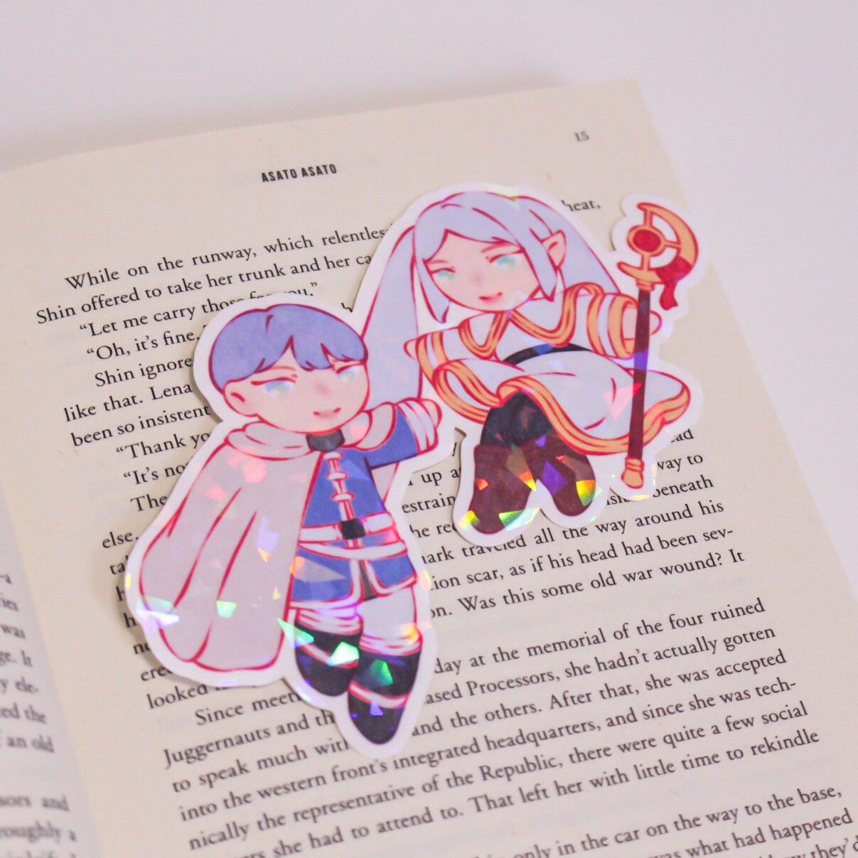 Frieren Holographic Sticker - Etsy