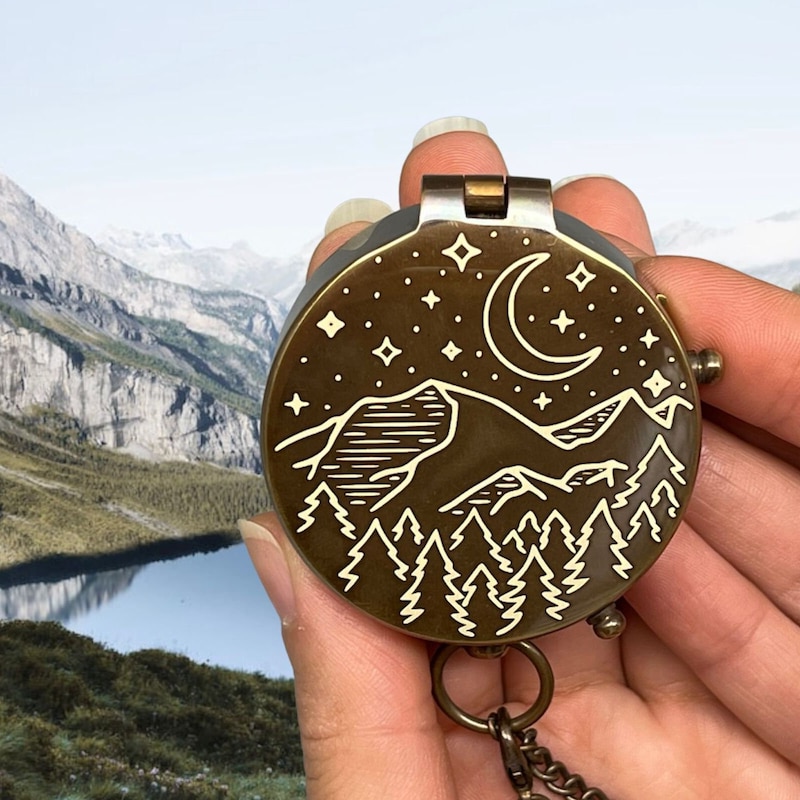 Brass Compass - Etsy