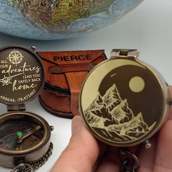 Personalized Compass - Etsy