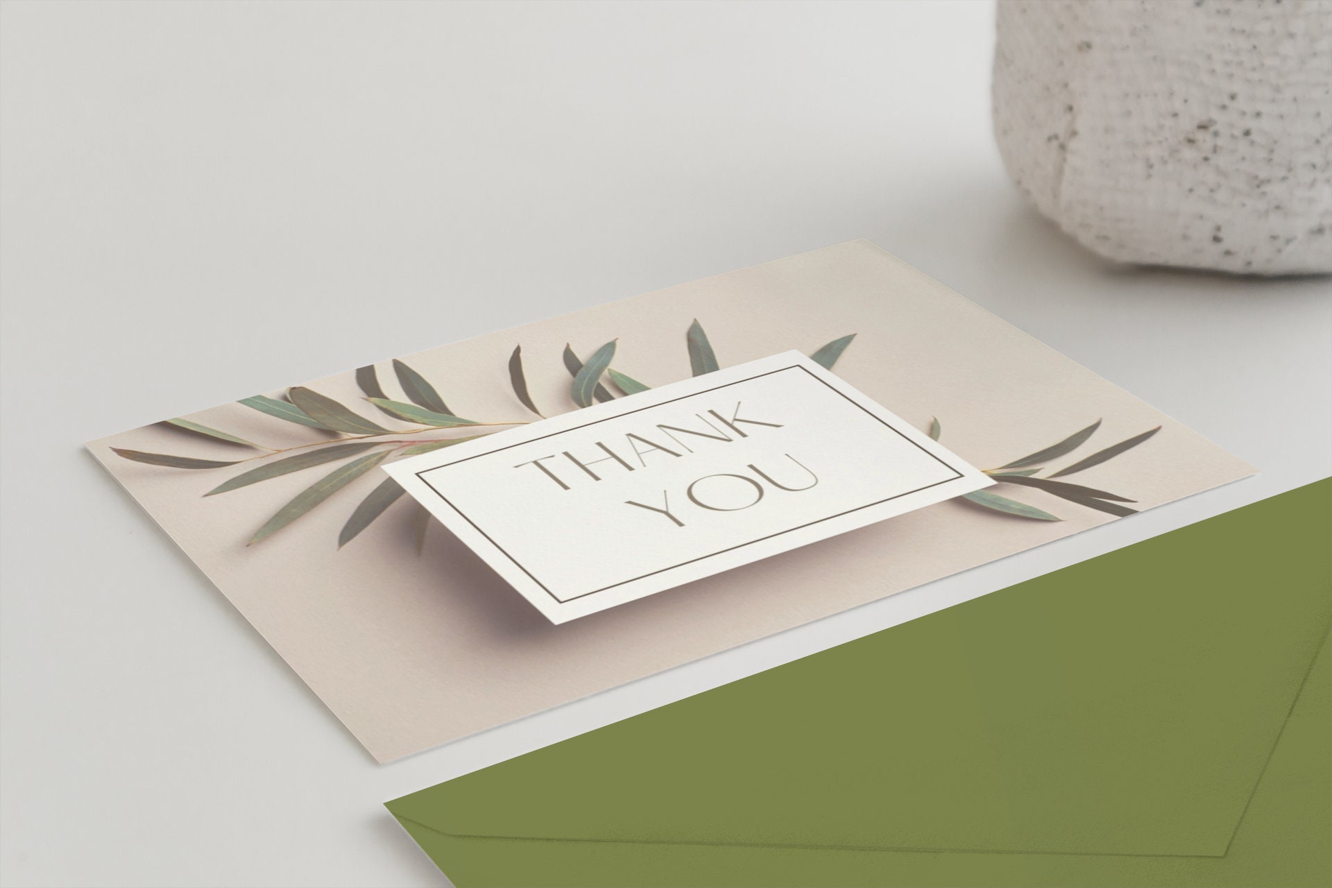 Elegant Thank You Printable E Card Blank Thank You E Card Digital ...