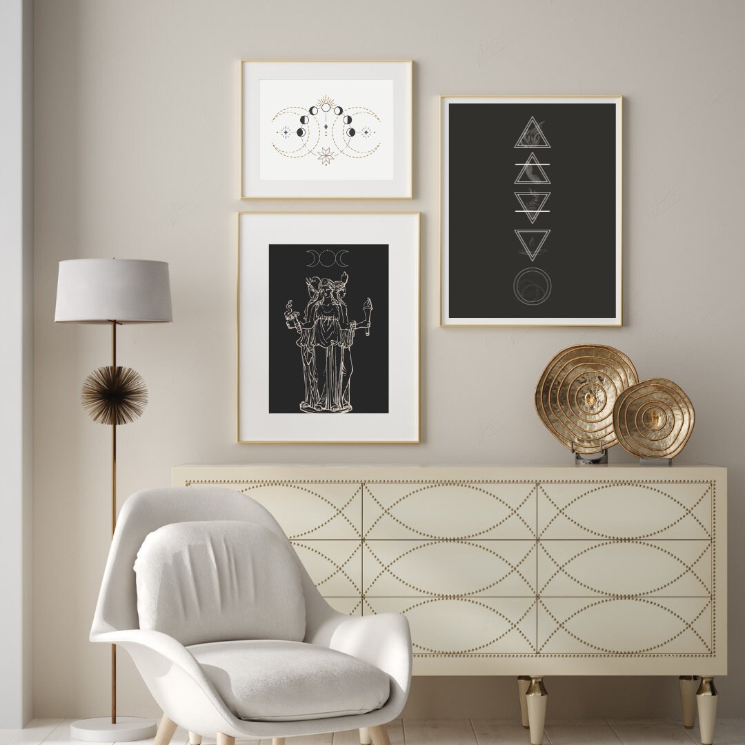 Nature-inspired Five Elements Symbols Art Print - Enhance Your Zen Zone ...
