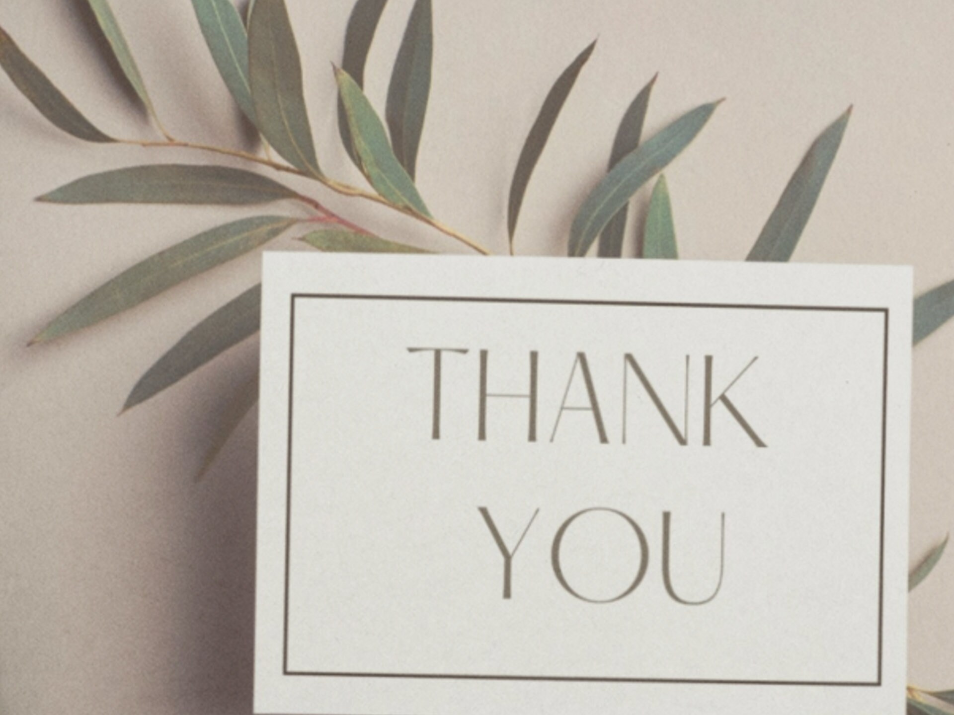 Elegant Thank You Printable E Card Blank Thank You E Card - Etsy