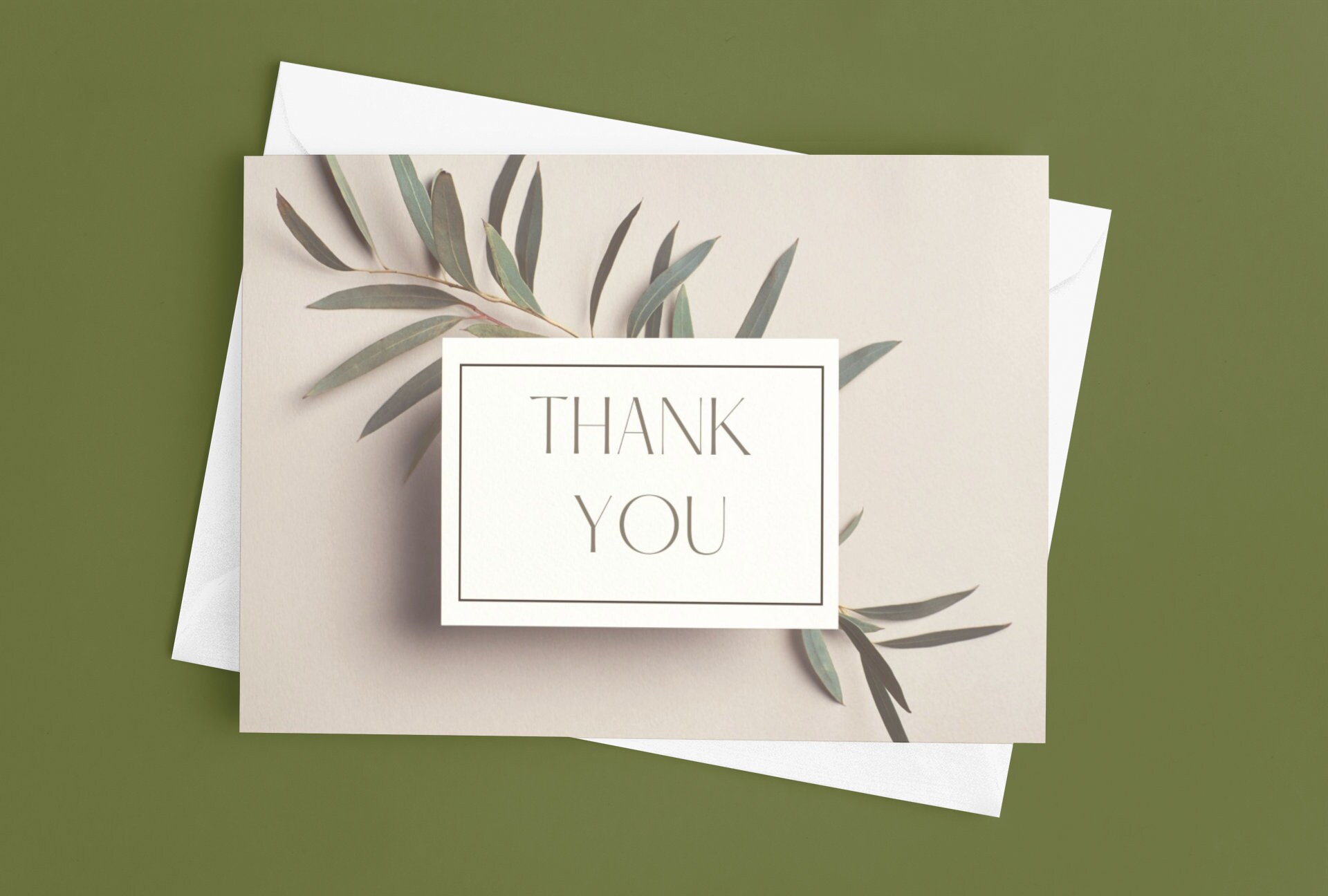 Elegant Thank You Printable E Card Blank Thank You E Card Digital ...