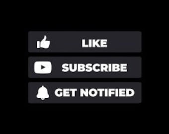 Animated Youtube Like Button Animation Subscribe Button Bell Icon ...