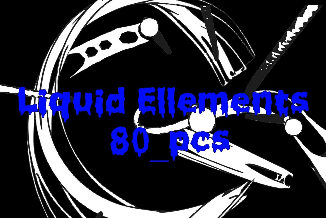 Animated Contains a Set of Overlaying 80 Elements. Liquid Pack for ...