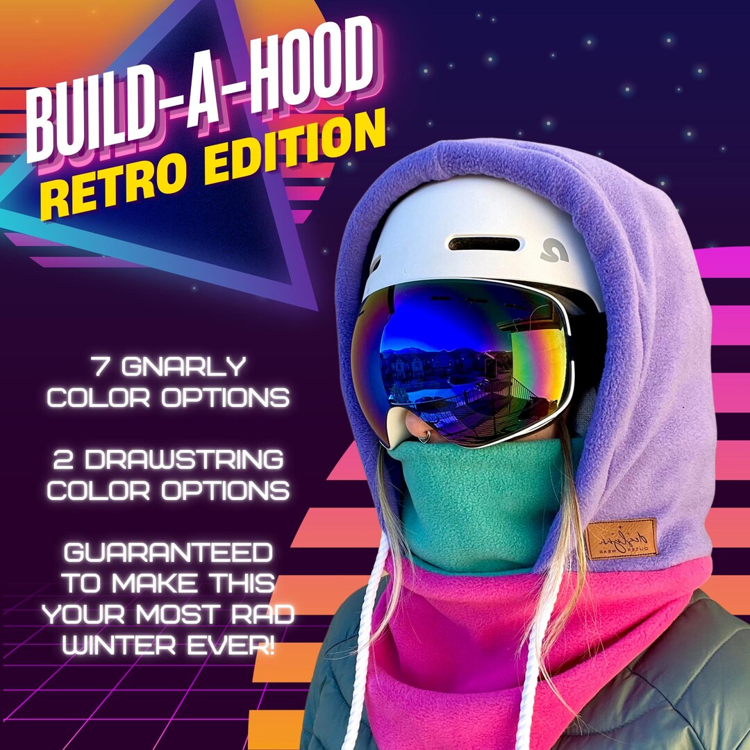 Build Your Own Hood Retro Hood, Fleece Hood, Balaclava, Face Mask ...