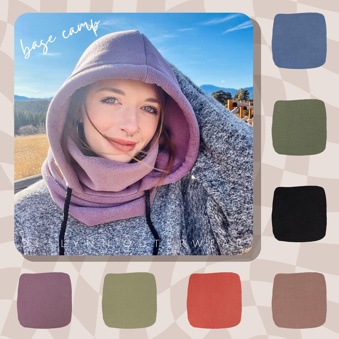 Base Camp Hood Fleece Hood, Balaclava, Face Mask, Gaiter, Neck Warmer ...