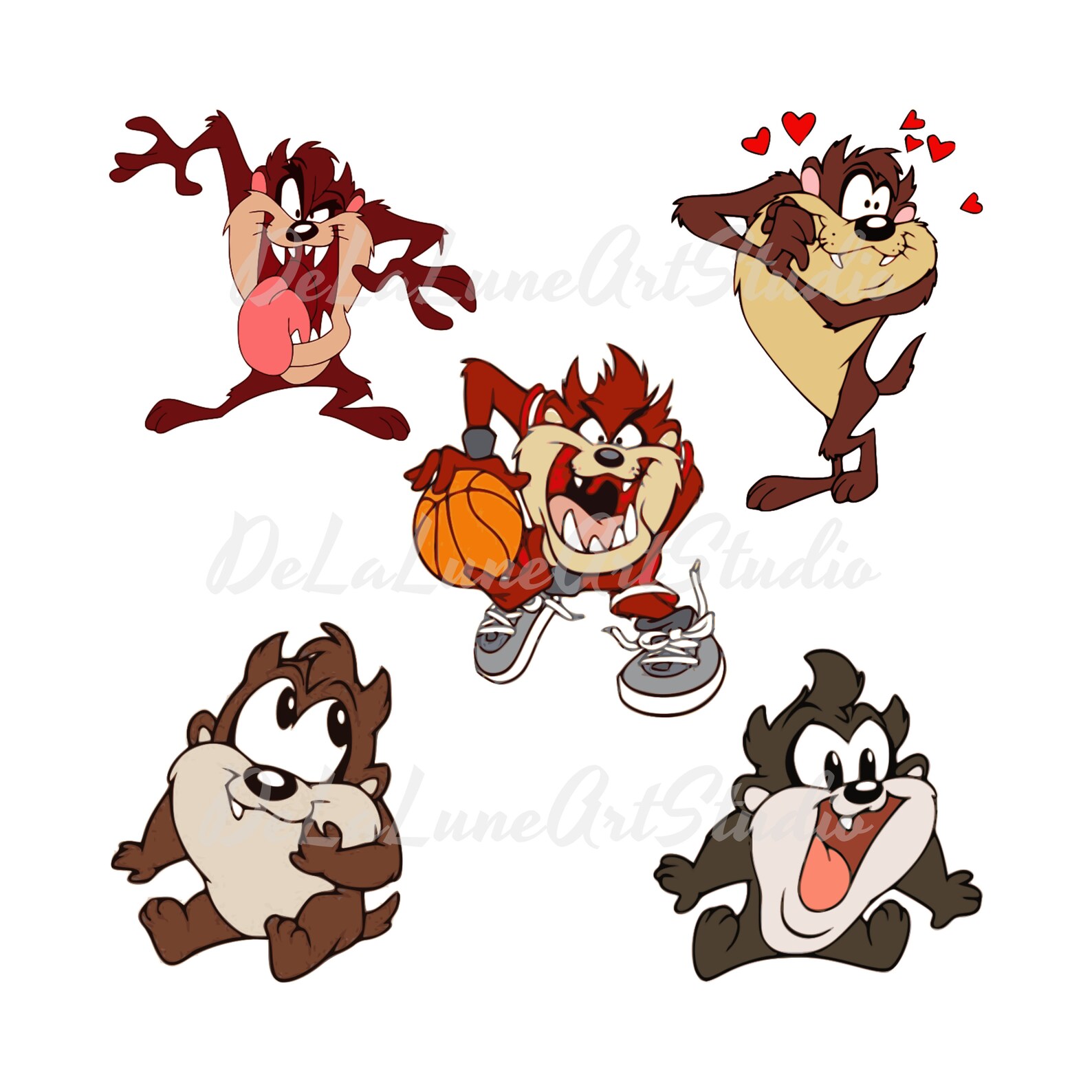 Tasmanian Devil Svg,clipart, Cricut, Svg,png,dxf,pdf,jpg, Digital ...