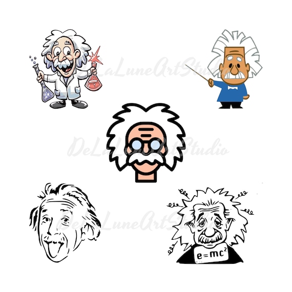 Einstein Hair Clipart