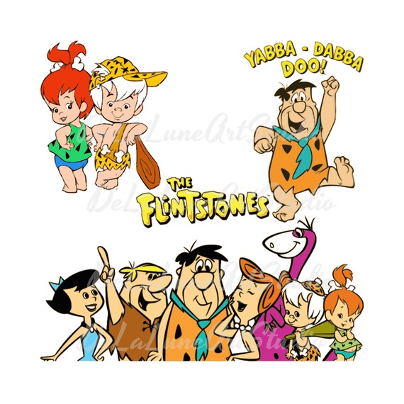 Flintstones Svg Bundle The Flintstones Svg Bundle - Etsy México