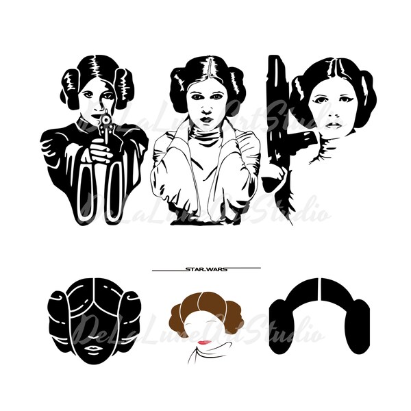 Princess Leia Svg - Etsy