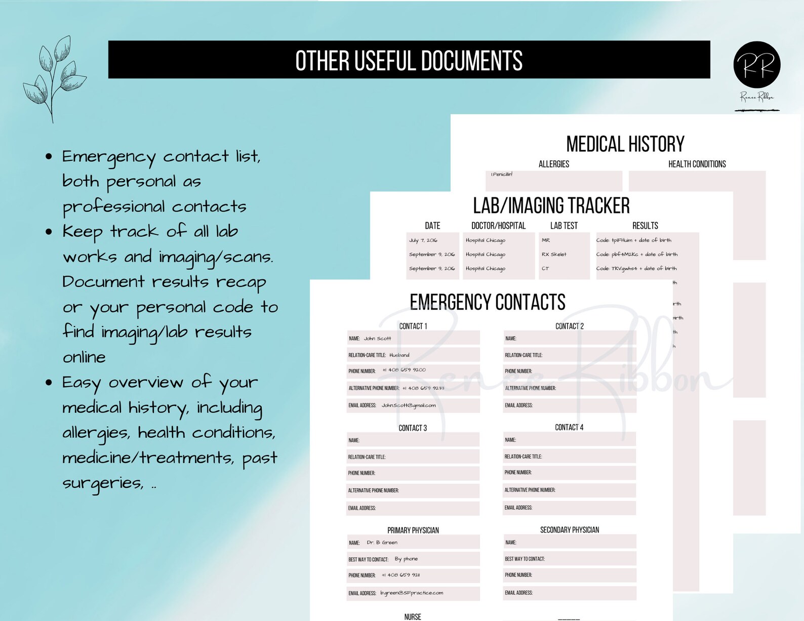 Hip Surgery Medical Binder / Hip Replacement / Easy - Etsy