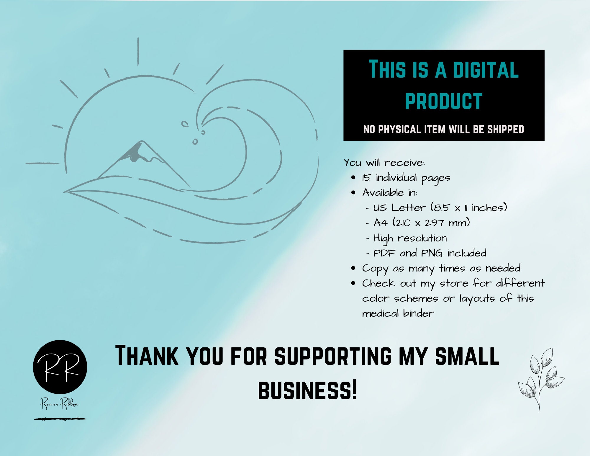 Hip Surgery Medical Binder / Hip Replacement / Easy Customization ...