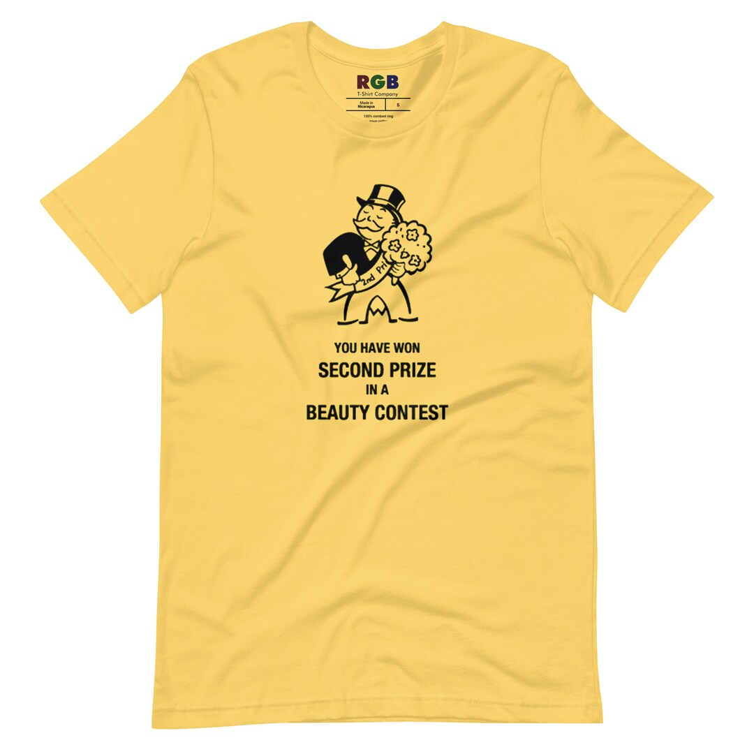 Monopoly Second Prize Beauty Contest T-shirt - Etsy