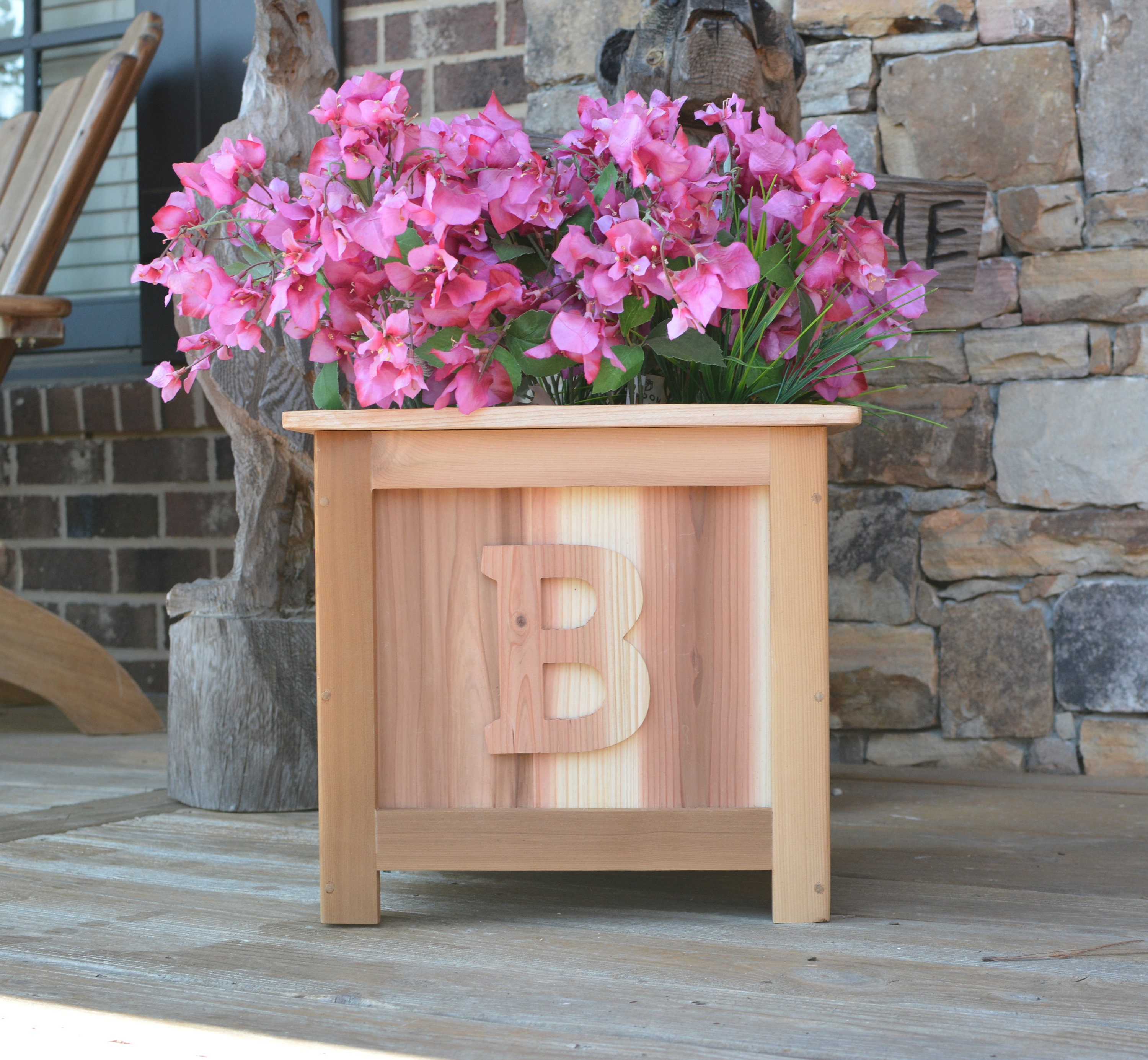 MONOGRAM Modern Farmhouse Planter Shaker Style Fully Assembled in the ...