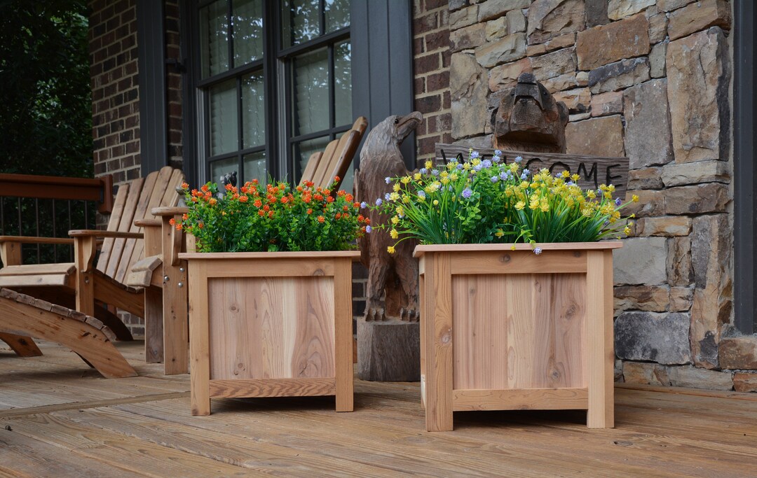 Modern Farmhouse Shaker Cedar Planter - High Quality Build and ...
