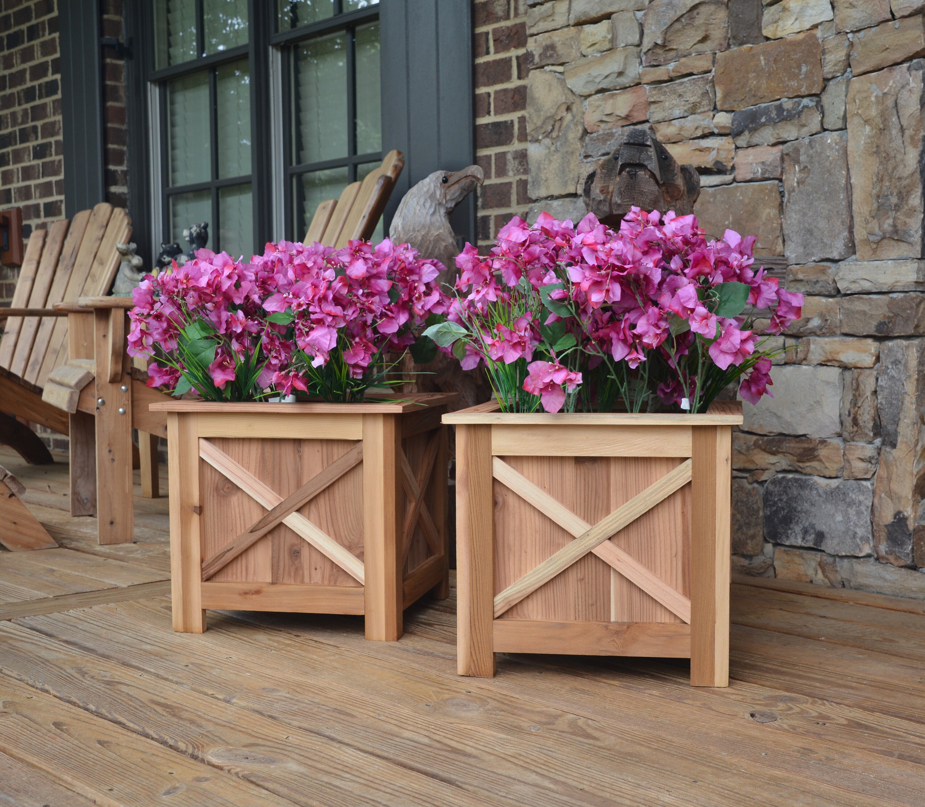 Farmhouse Solid Cedar Planter Box High Quality Build and - Etsy