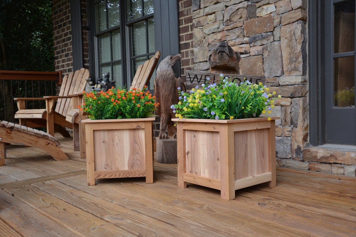 Modern Farmhouse Shaker Cedar Planter High Quality Build and Materials ...