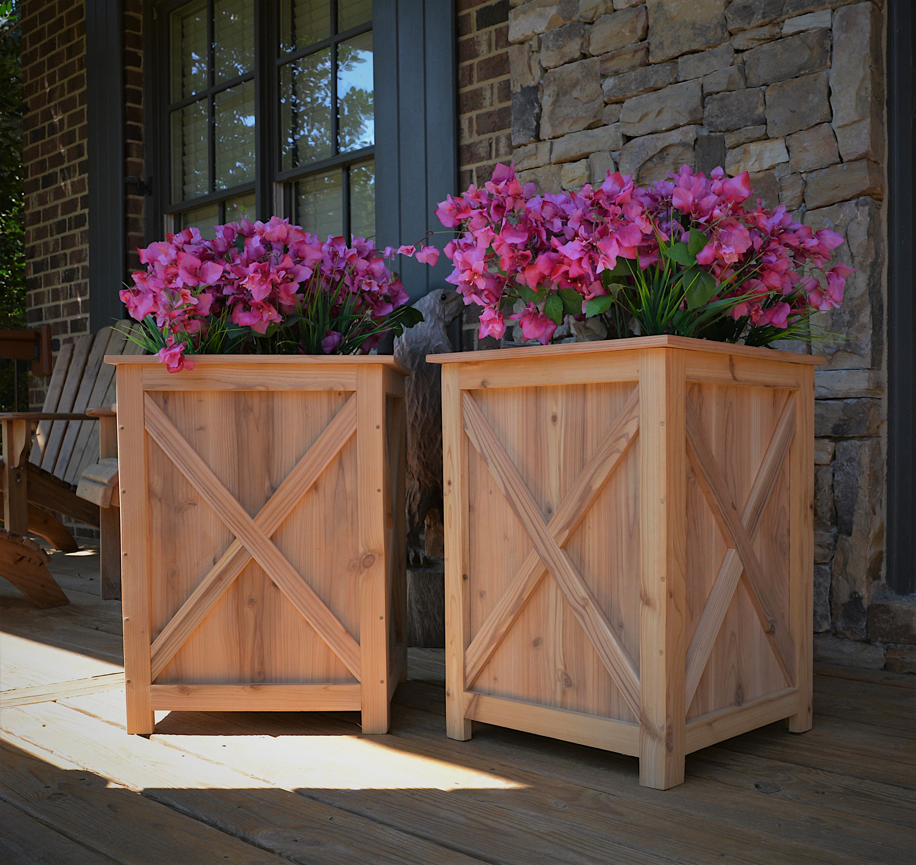 X-large Cedar Farmhouse Planter -high Quality Build and Materials ...