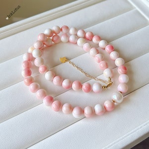 8mm Queen Conch Shell Beads Necklace| High-quality Bahamian Queen Conch ...