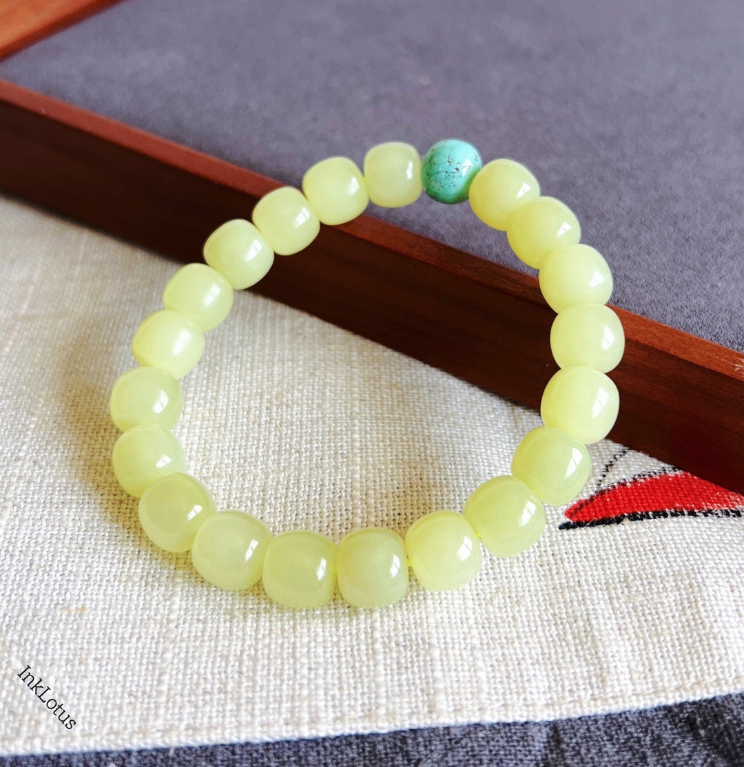 910mm Yellow Jade Genuine High-quality Certified Nephrite Jade Bracelet ...